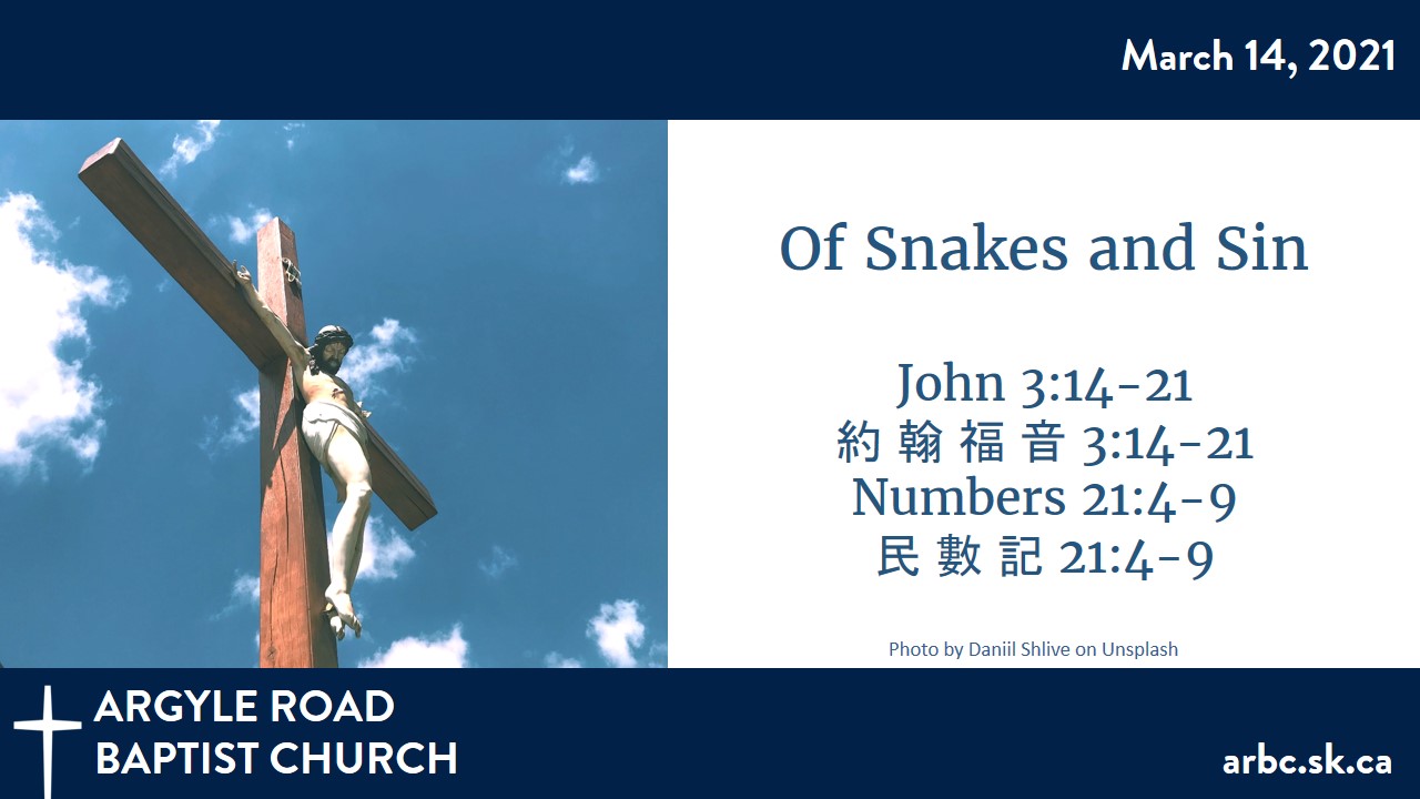 Of Snakes and Sin – Argyle Road Baptist Church