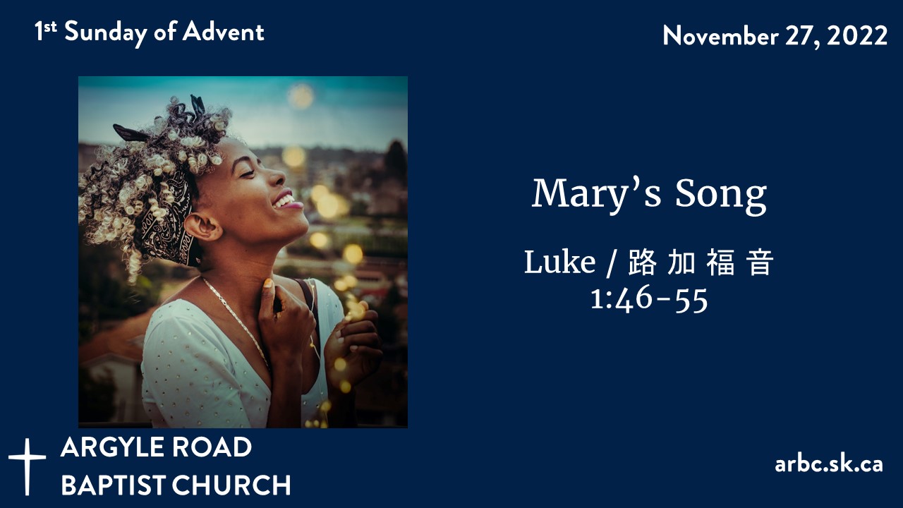 Mary’s Song – Argyle Road Baptist Church